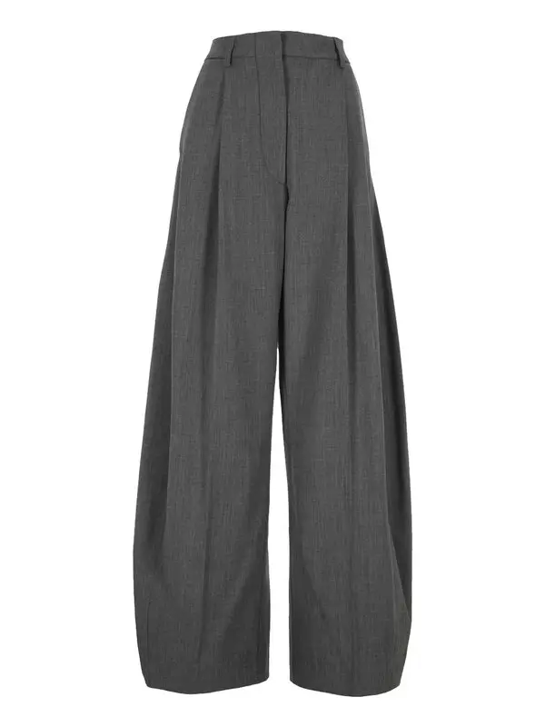 THE LATEST Wide Leg Trousers - Grey
