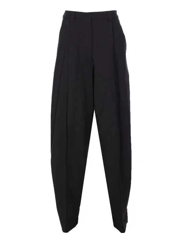 THE LATEST Loose Fit Cara Lana Trousers - Black