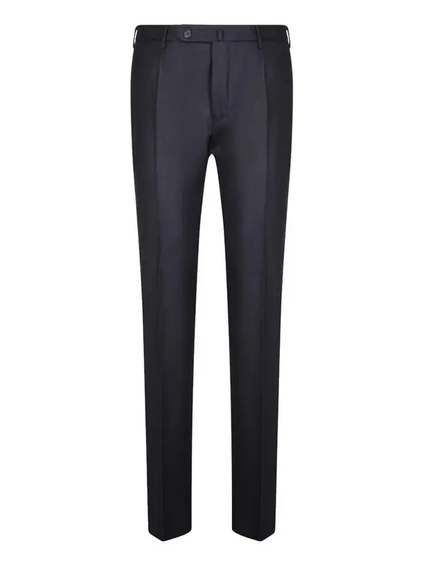 Incotex Straight-leg Wool Flannel Trousers - Blue