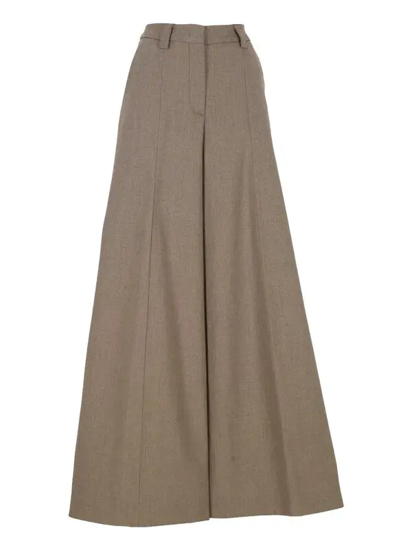 THE LATEST Wide Leg Trousers - Beige