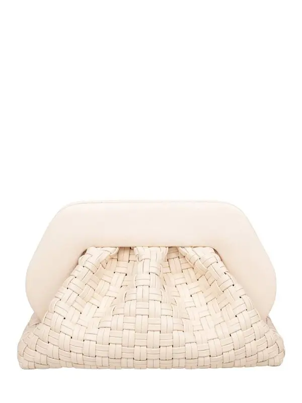 THEMOIRE Vegan Pu Clutch Bag - Beige