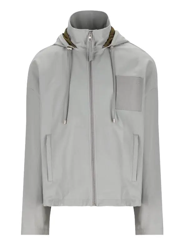 Loewe Cotton Hooded Jacket - Gray