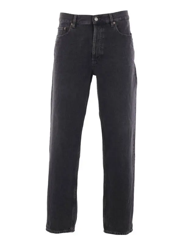 Saint Laurent Washed Black Cotton Denim Jeans - Westwood Black