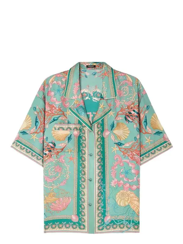 Versace Silk Shirt - Green