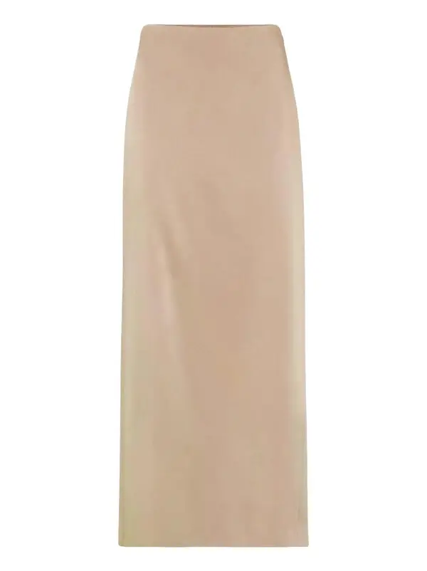Brunello Cucinelli High-waist Midi Skirt - Neutrals