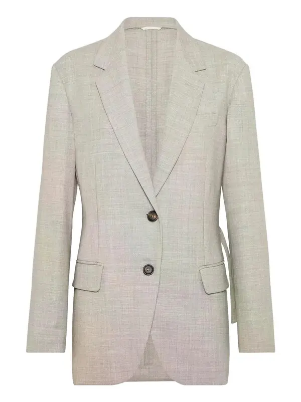 Brunello Cucinelli Wool Blazer - Grey