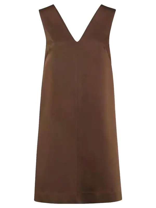 Brunello Cucinelli Sleeveless Mini Dress - Brown