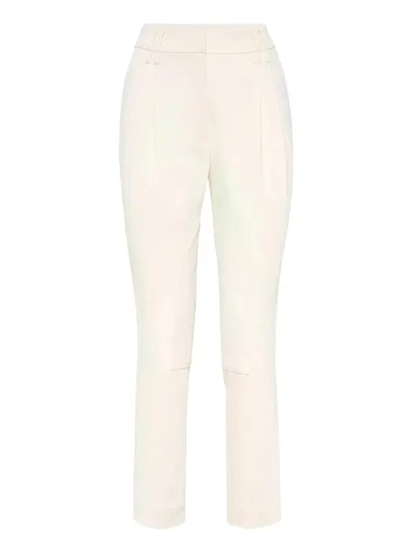 Brunello Cucinelli Equestrian Trousers - White