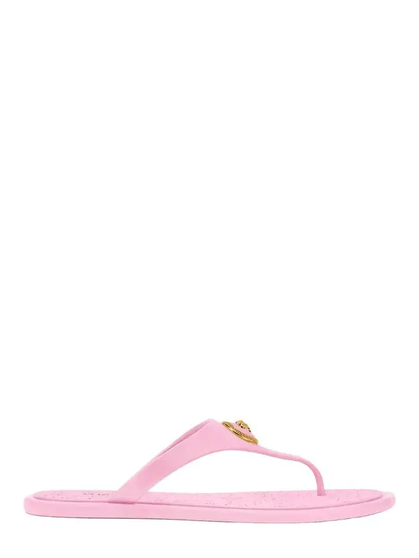 Versace Alia Metallic-detail Flip-flops - Pink
