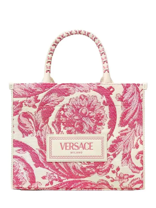 Versace Barocco Athena Small Tote Bag - Pink