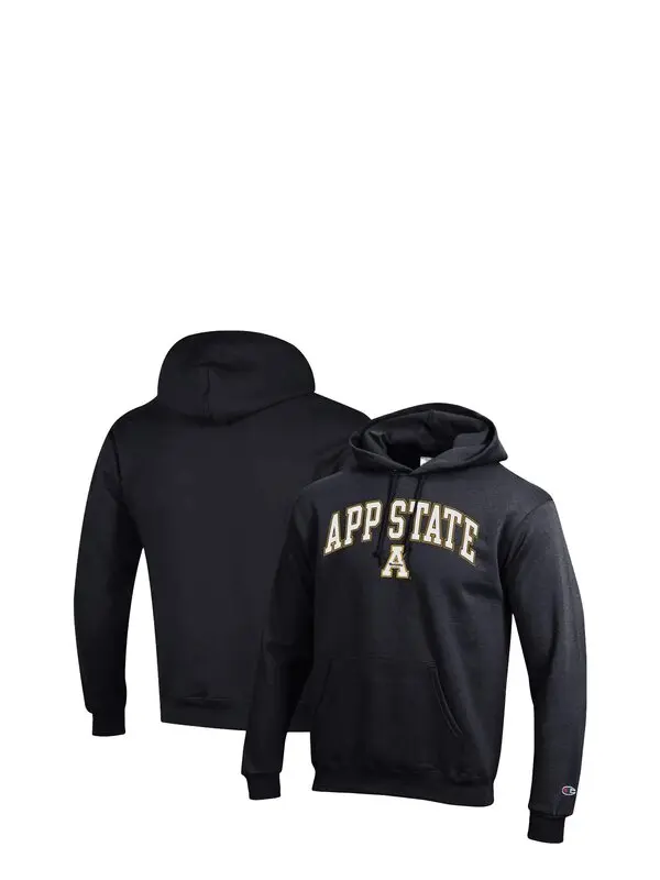 Champion Appalachian State Mountaineers Arch Over Logo Pullover Hoodie - Black
