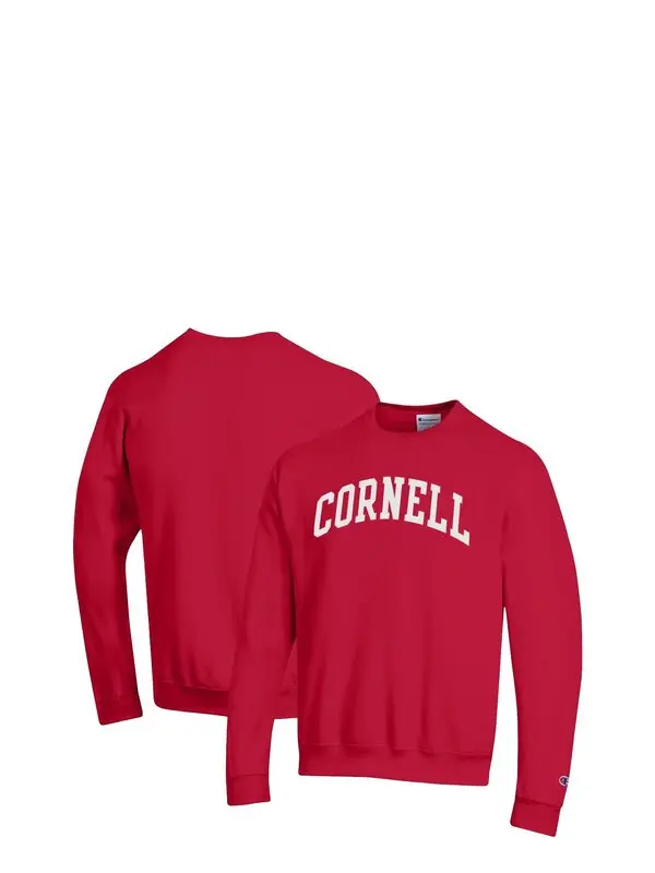 Champion Cornell Big Basic Arch Fleece Pullover Sweatshirt - Red