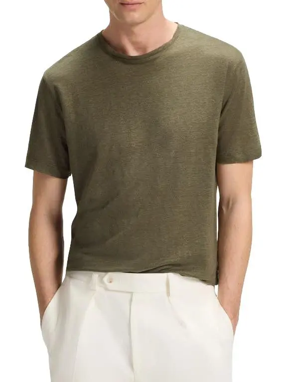 BOSS X Beckham Taut Linen T-shirt - Medium Green