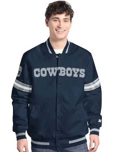 G-III SPORTS BY CARL BANKS Dallas Cowboys Scout Varsity Jacket - Navy