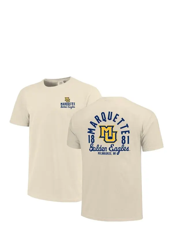 IMAGE ONE Marquette Golden Eagles Comfort Colors Mascot Overlay T-shirt - Cream