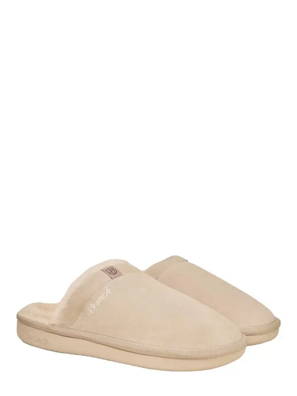 BRUNCH Genuine Shearling Slipper - Beige
