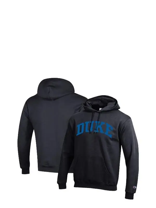 Champion Duke Blue Devils Basic Arch Fleece Pullover Hoodie - Black