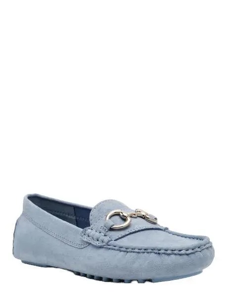 Anne Klein Chrystie Bit Loafer - Light Blue Deni