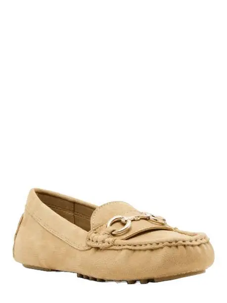 Anne Klein Chrystie Bit Loafer - Tan Suede