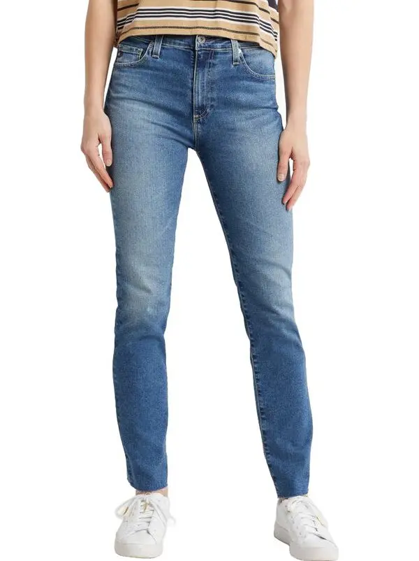 Ag Mari High-waist Slim Straight Jeans - Arcadia