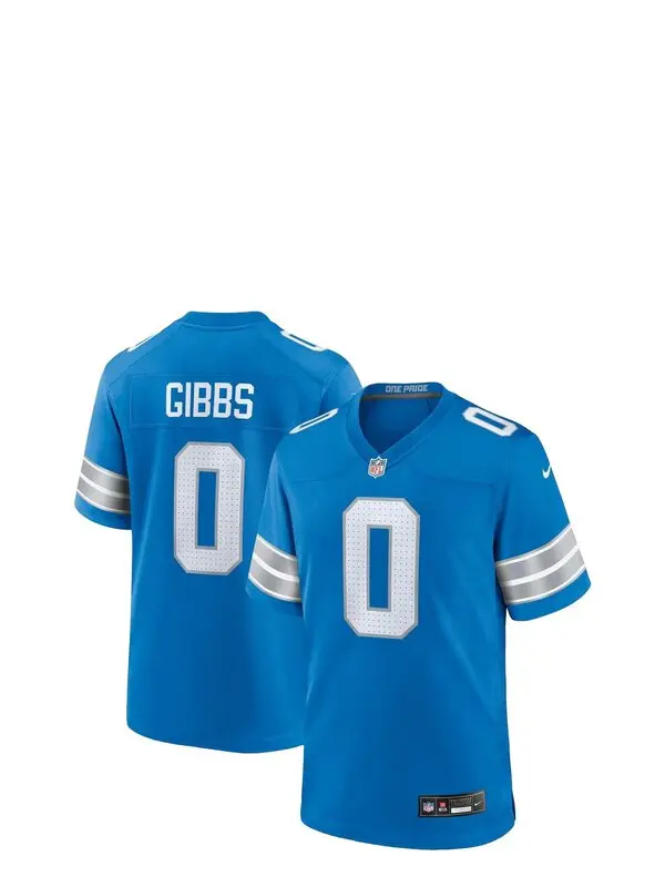 Nike Jahmyr Gibbs Detroit Lions Game Player Jersey - Blue