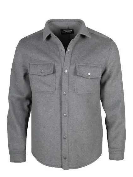 MOUNTAIN KHAKIS Dover Wool Shirtjac - Heather Grey