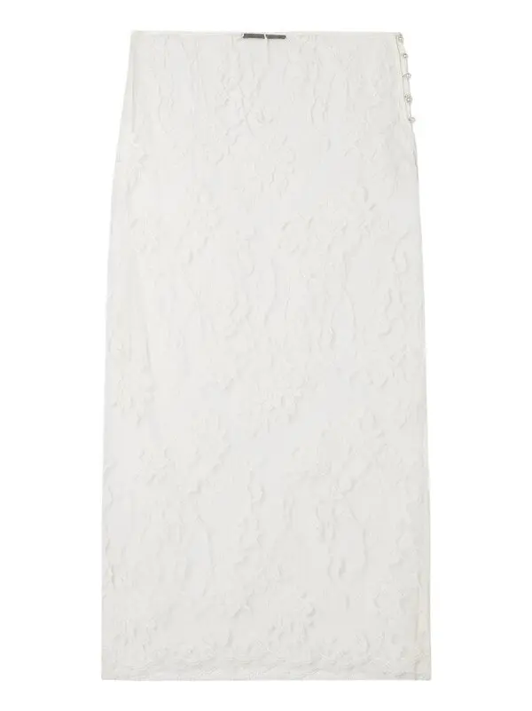 Kiki De Montparnasse Dominique Faux Pearl-embellished Midi Skirt - Ivory