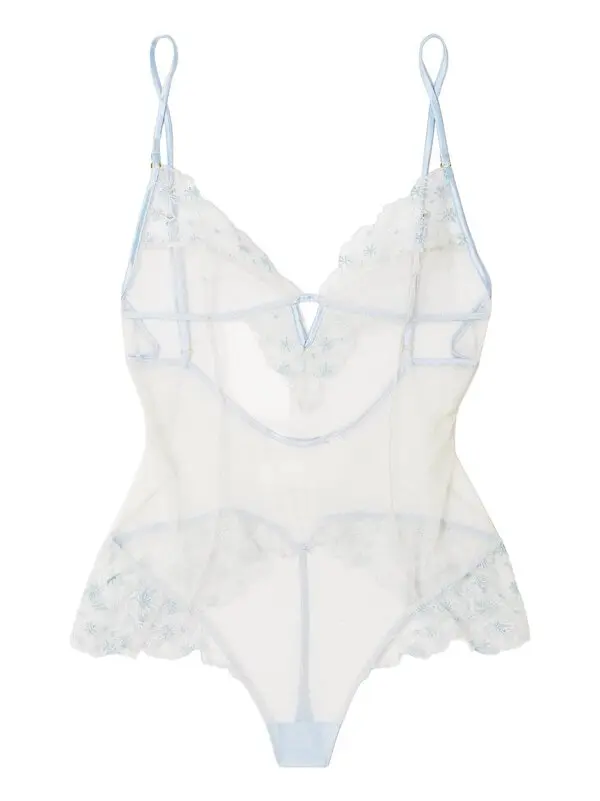Kiki De Montparnasse Mathilde Silk-blend Bodysuit - Ivory