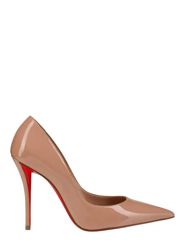 CHRISTIAN LOUBOUTIN Miss Z Patent Leather Pumps - Nude