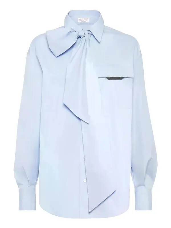 Brunello Cucinelli Cotton Shirt - Blue