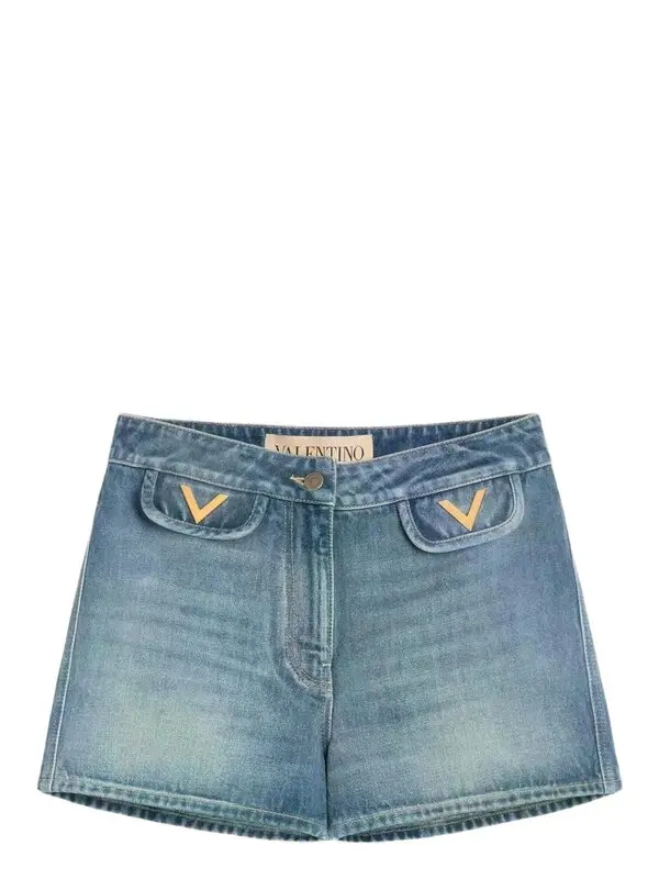 Valentino Garavani Denim Shorts - Blue