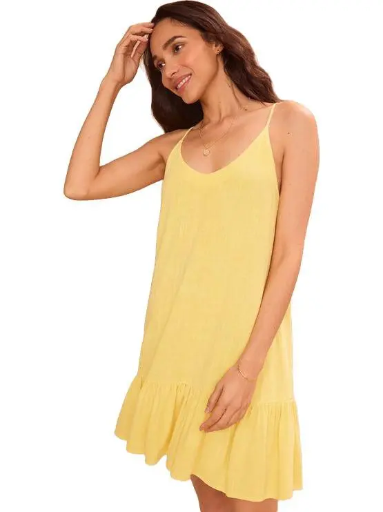 Splendid Giselle Mini Dress - Yellow