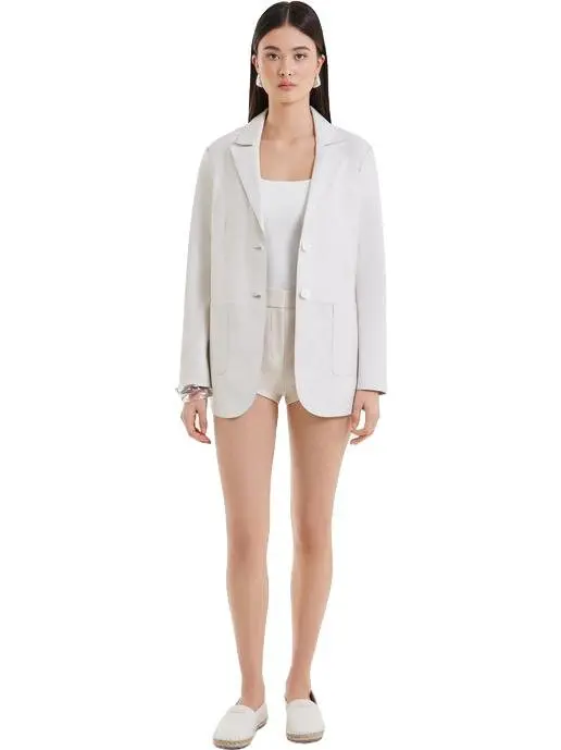 Rudsak Lucine Leather Blazer - White