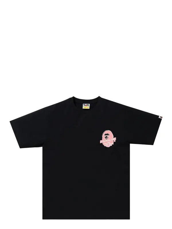 A BATHING APE Circle Tee /pink - Black