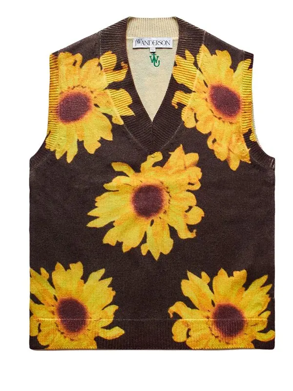 JW Anderson Sleeveless Printed Vest - Brown