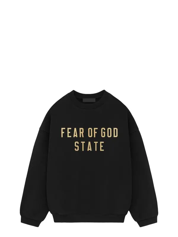 Fear Of God Fleece Crewneck - Black