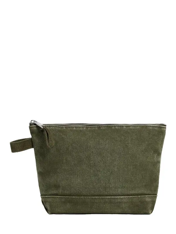 ALEX MILL Canvas Pouch - Military Olive