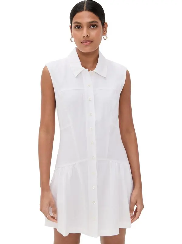 FRAME The Linen Day Dress - White