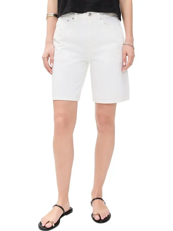 Madewell 1997 Denim Bermuda Shorts - Pure White