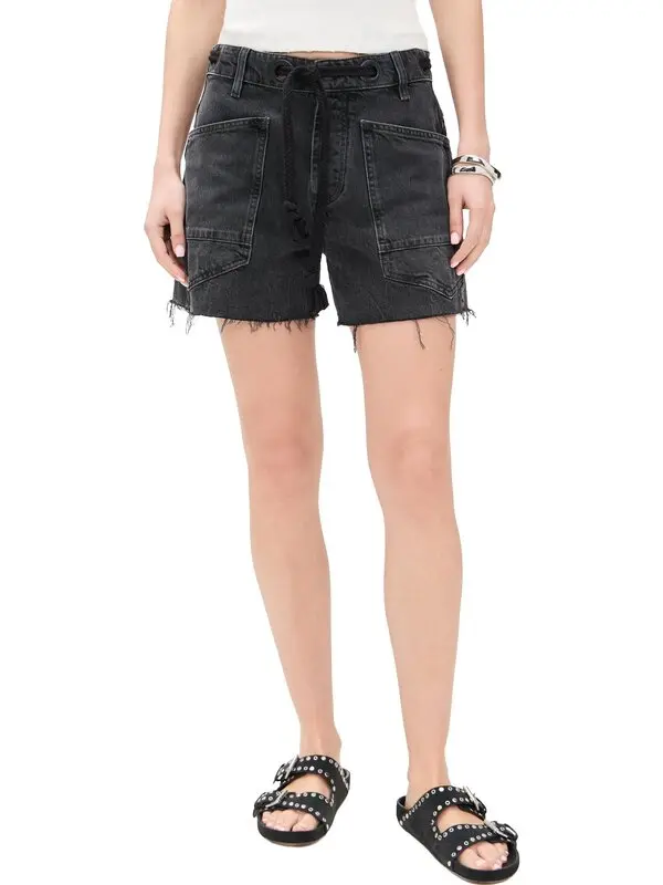 Free People Moxie Denim Shorts - Night Hawk