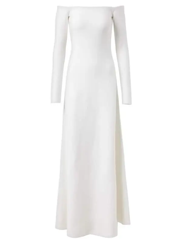 Gabriela Hearst Aine Silk Maxi Dress - White