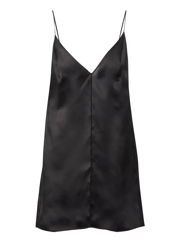 Khaite Talsie Silk Organza Top - Black