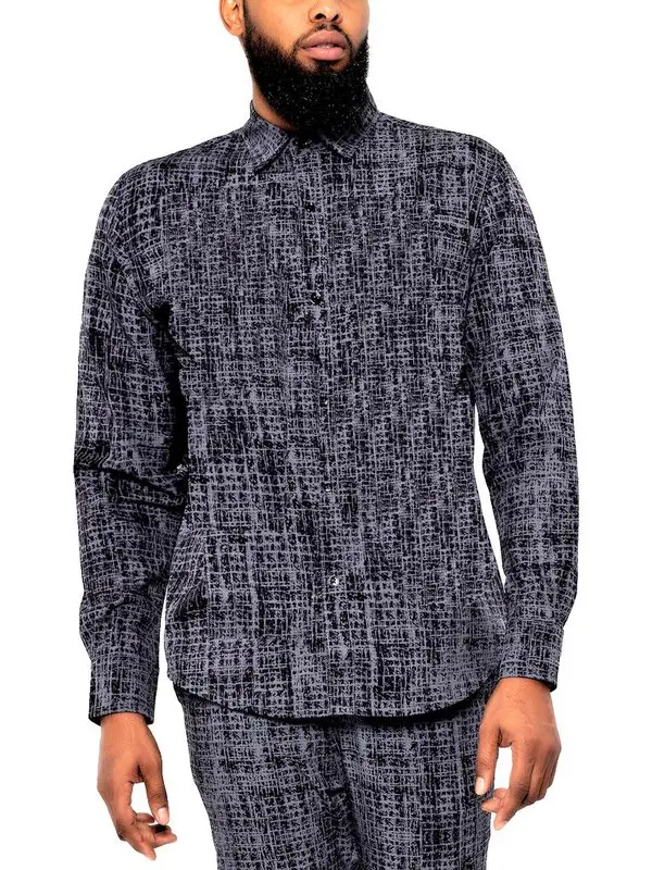 DAI MODA Etc Long Sleeve Shirt - Black