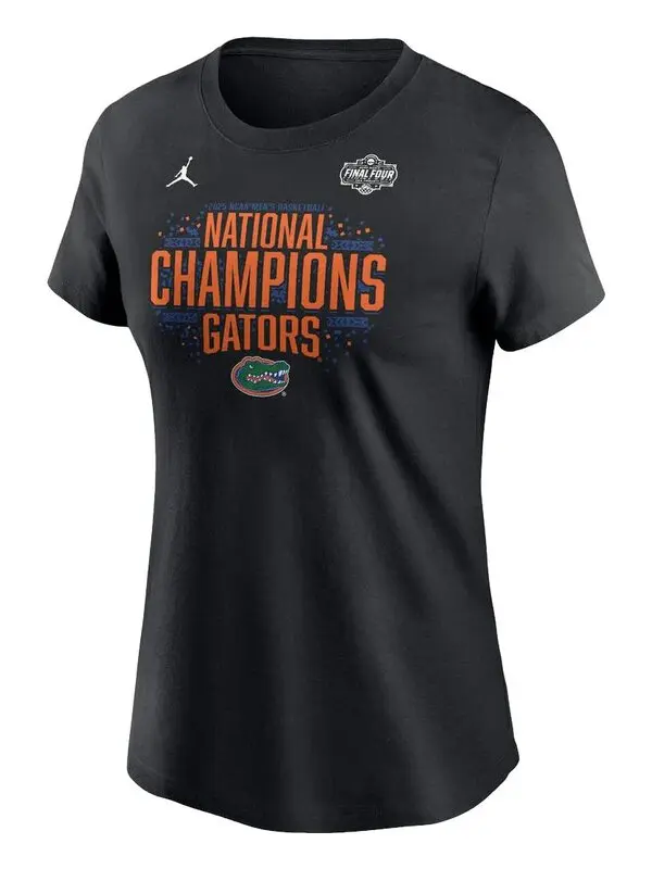 JORDAN BRAND Florida Gators 2025 Ncaa Basketball National Champions Locker Room T-shirt - Black