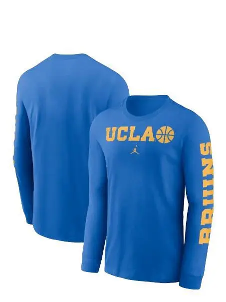 JORDAN BRAND Ucla Bruins Basketball Icon Two-hit Long Sleeve T-shirt - Blue