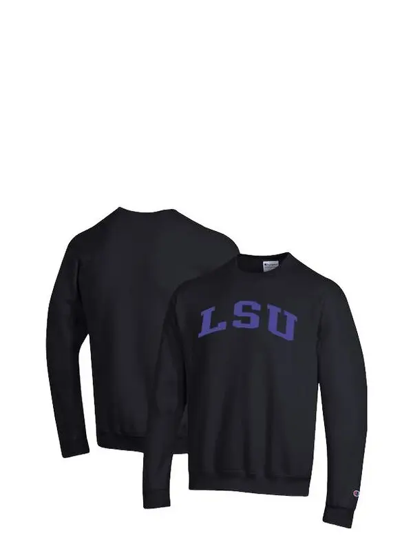 Champion Lsu Tigers Basic Arch Fleece Pullover Sweatshirt - Black