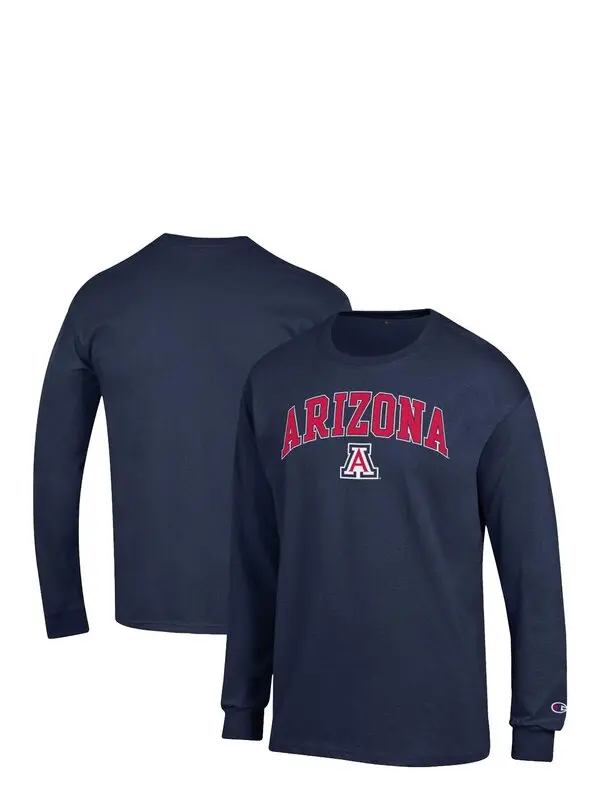Champion Arizona Wildcats Arch Over Logo Long Sleeve T-shirt - Navy