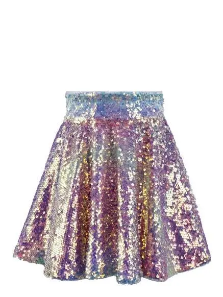LOLA + THE BOYS Sequin Ombre Skirt - Pink