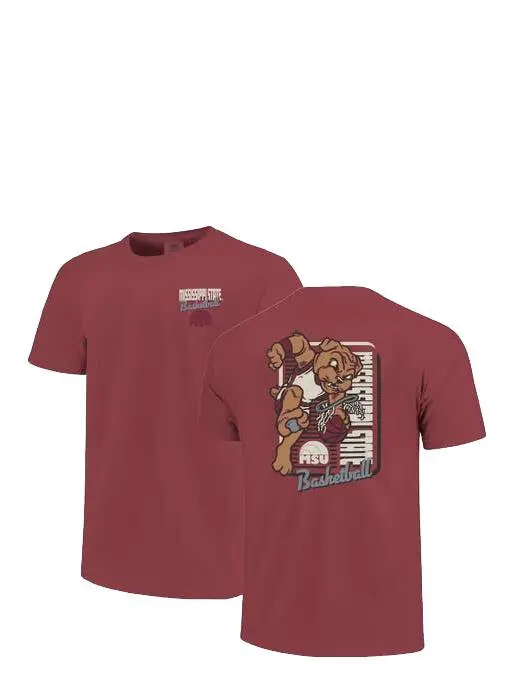 IMAGE ONE Mississippi State Bulldogs Comfort Colors Mascot Dunk T-shirt - Maroon