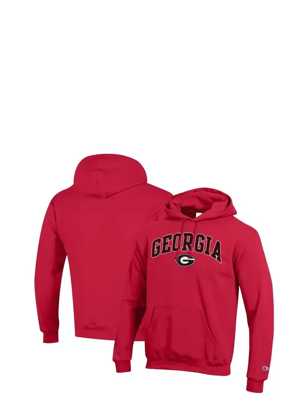 Champion Georgia Bulldogs Arch Over Logo Pullover Hoodie - Red
